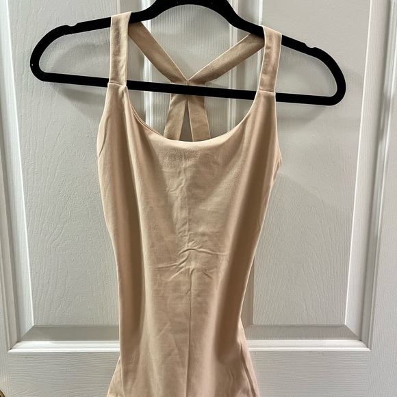 SPANX | Tops | Spanx Nude Crisscross Tank | Poshmark